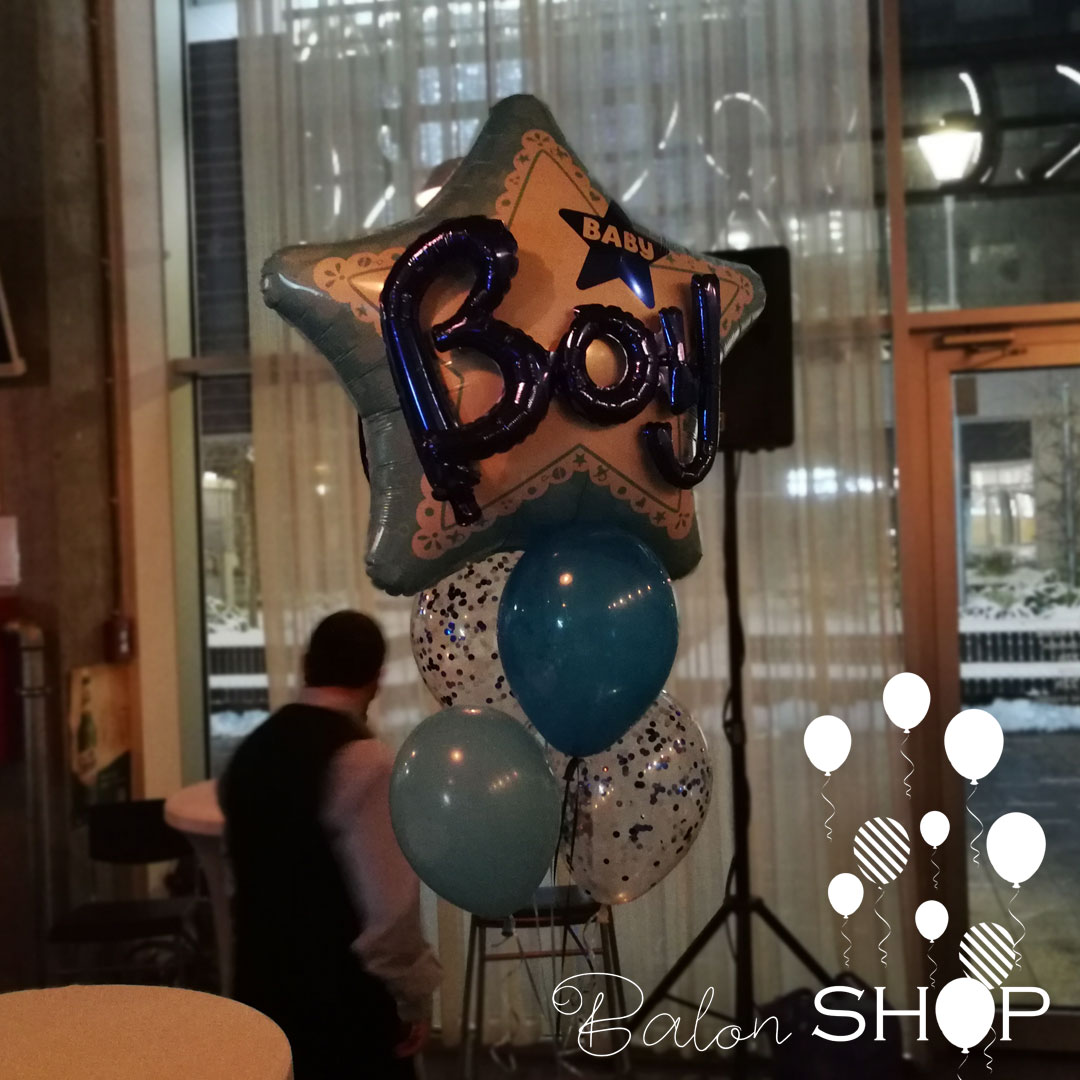 Baby Boy 3D helijumski baloni u buketu • Baloni Balon SHOP