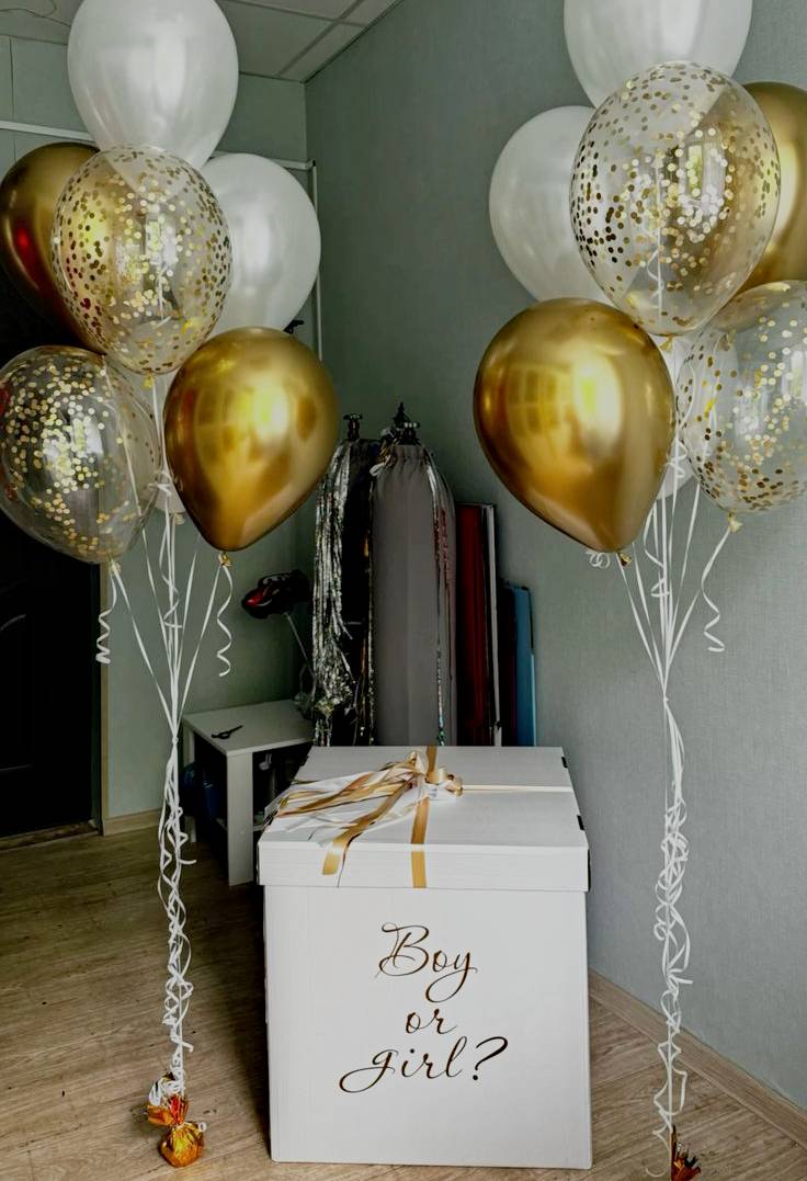 Set balona sa kutijom za otkrivanje pola bebe • Baloni Balon SHOP